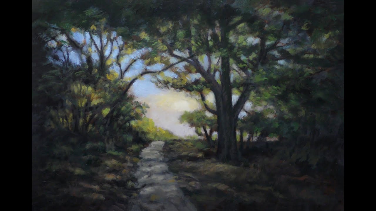 Path through the Trees 8x12 - YouTube