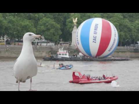 World's Largest Beach Ball at River Thames
