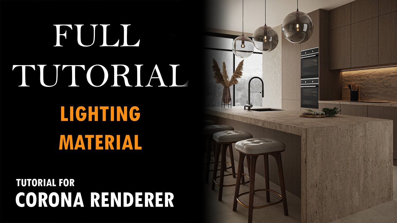 Photorealistic Interior Rendering Tutorial | 3ds Max + Corona Renderer ...