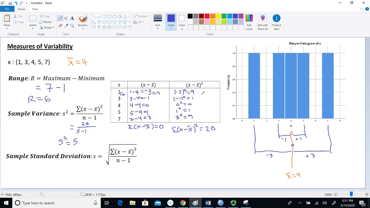 Measures of Variability for a Quantitative Variable - YouTube