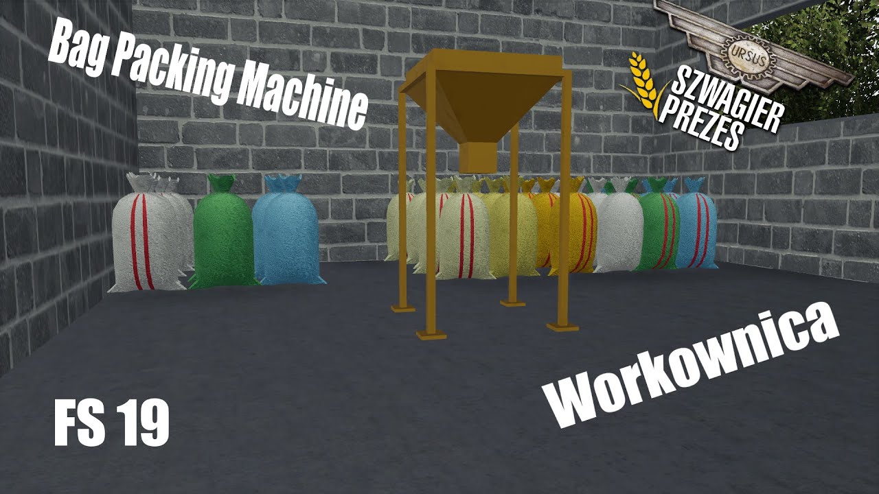Mod Workownicy (Bag packing machine) FS19 by Szwagier Prezes - YouTube