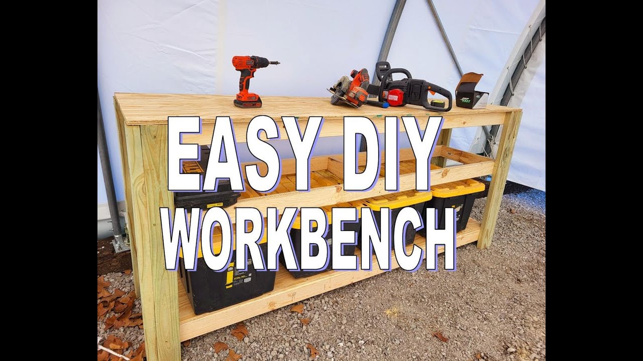 Easy DIY Workbench - YouTube