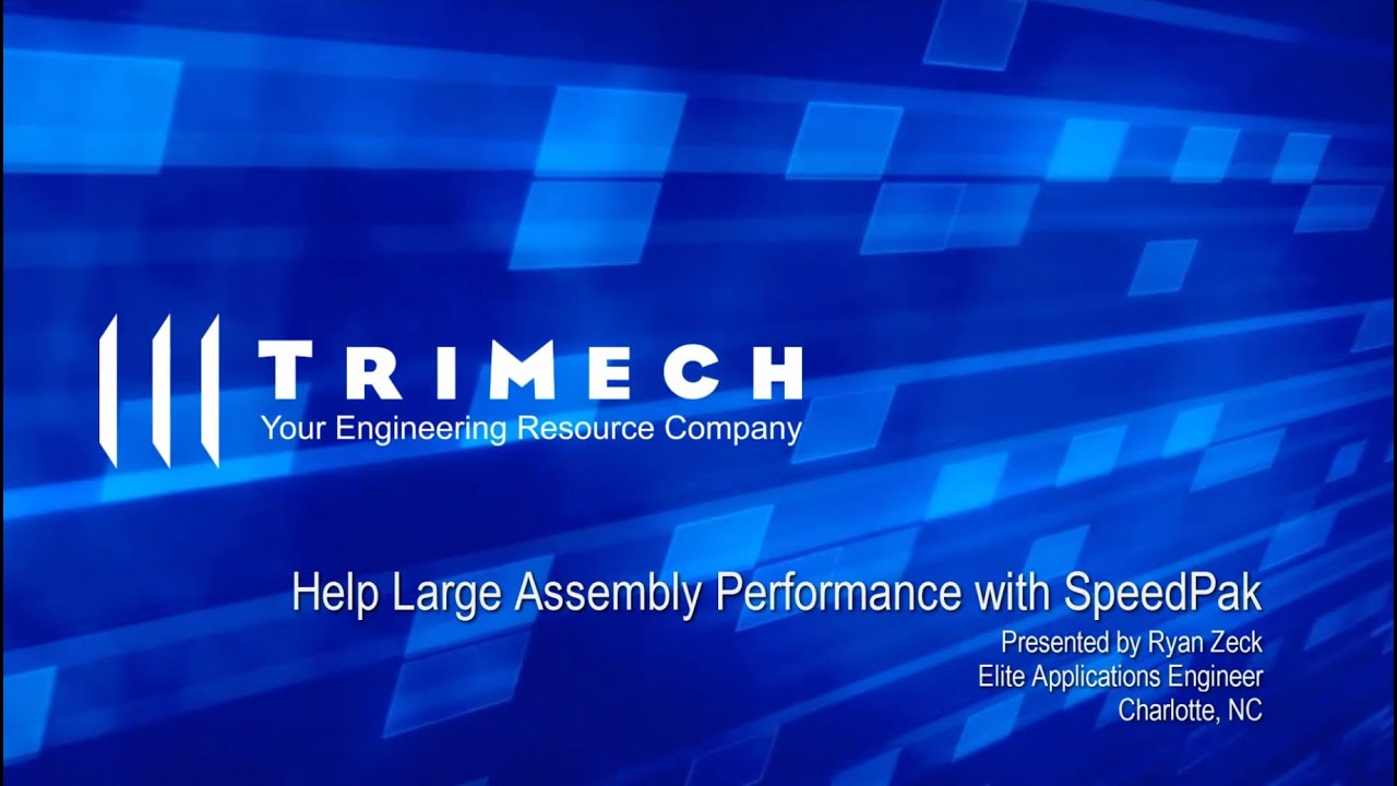Video Tech Tip: Improve Large Assembly Performance with SOLIDWORKS ...