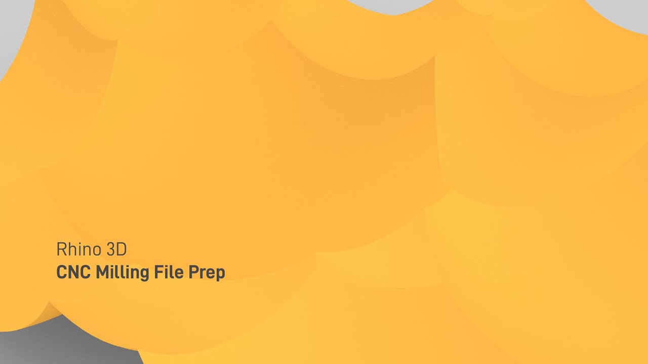 Rhino CNC File Prep - YouTube