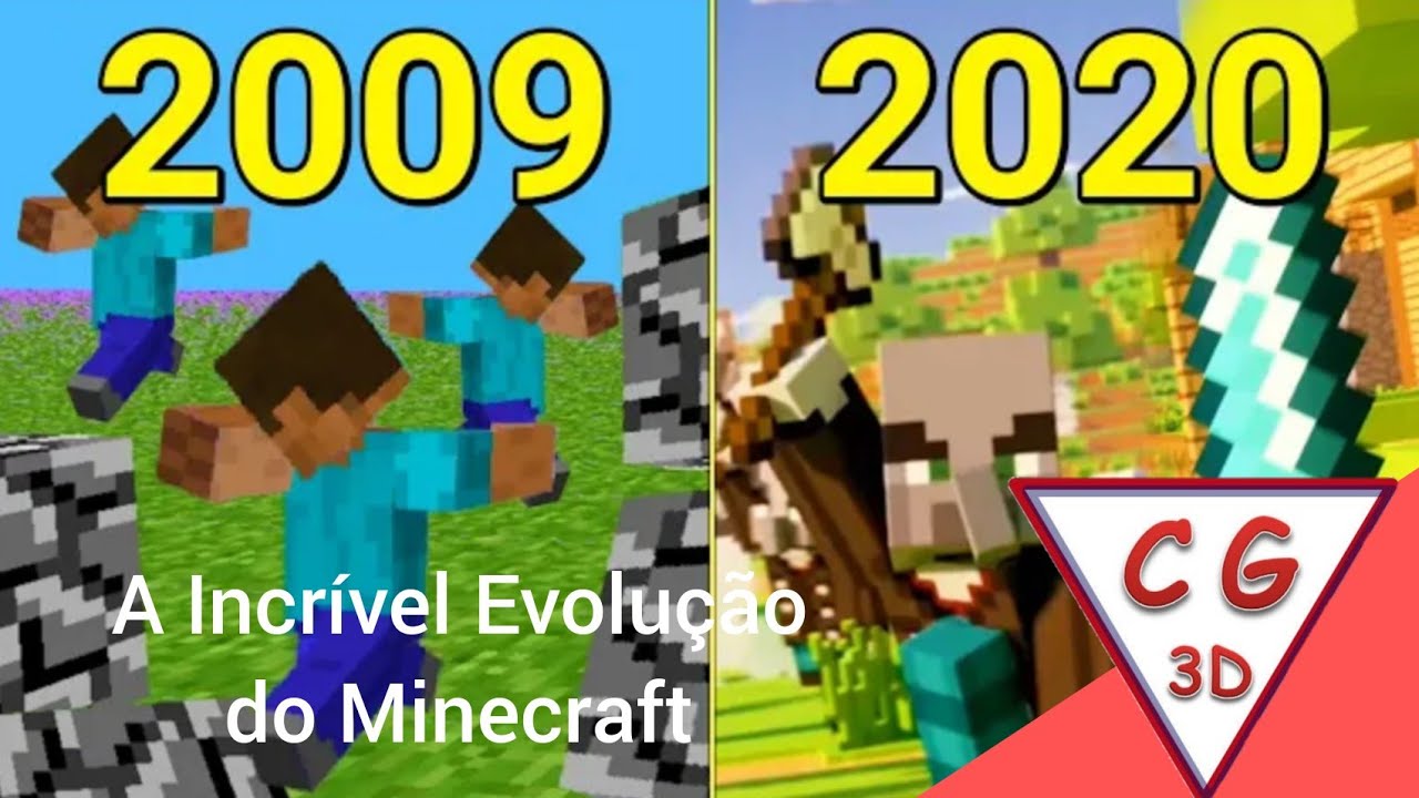 A INCRÍVEL EVOLUÇÃO DO MINECRAFT (CG Curioso) | Caiogam3s 3D - YouTube