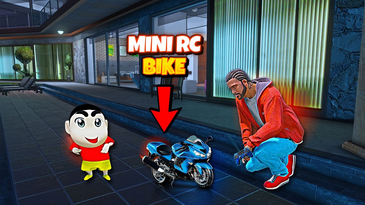 SHINCHAN 😂 & FRANKLIN BUY MINI RC BIKE 🏍️ IN GTAV - IN TELUGU - YouTube