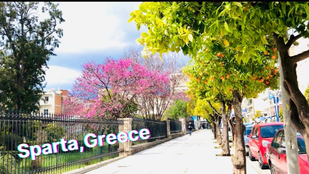 Walk With Me Tour thru Sparta Town in Greece|| Sparta Town Market ...
