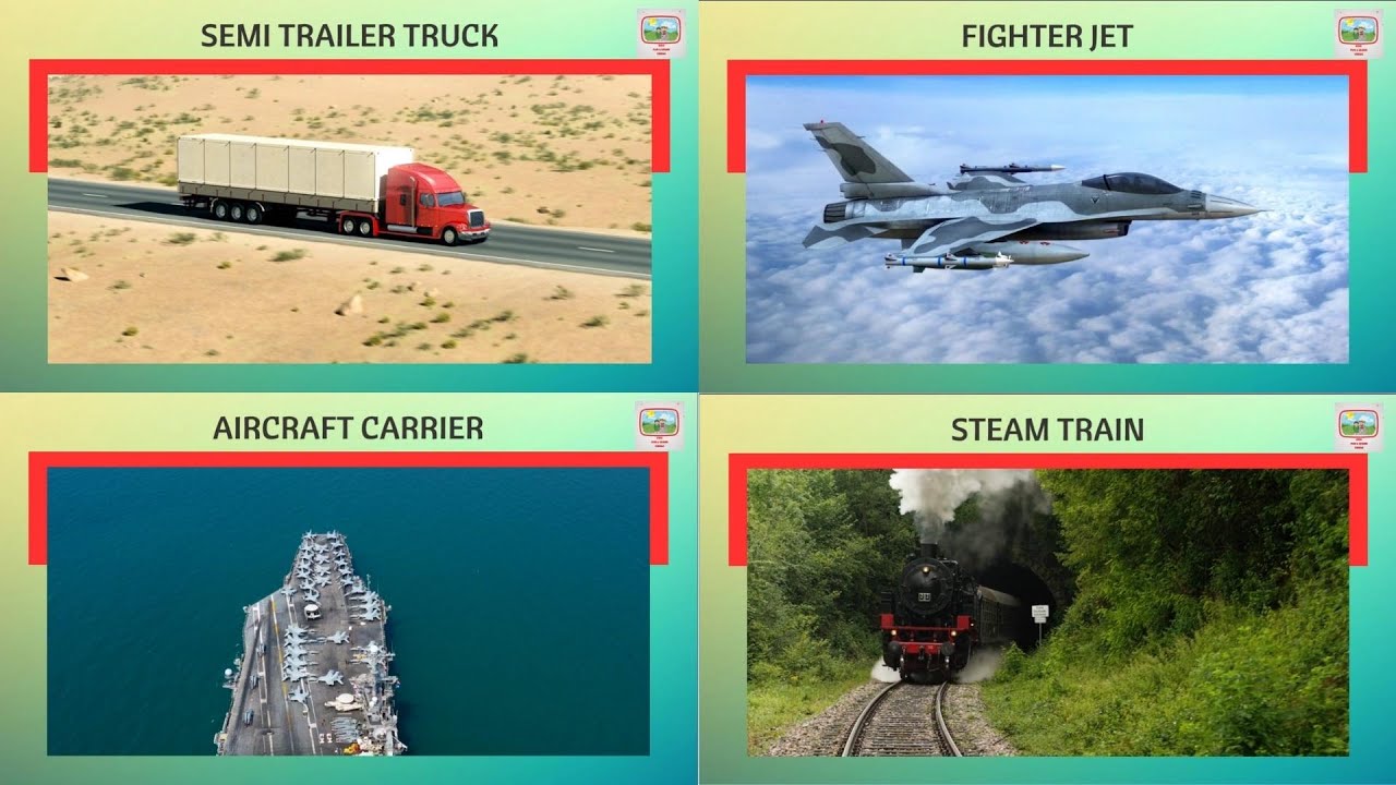 Modes Of Transport For Kids - Kids Learning Videos - Transport Vehicles ...