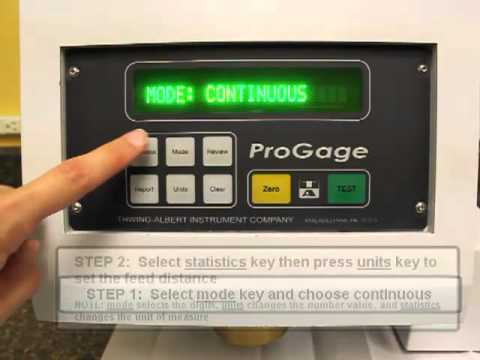 ProGage Thickness Tester - Sample Feeder - YouTube