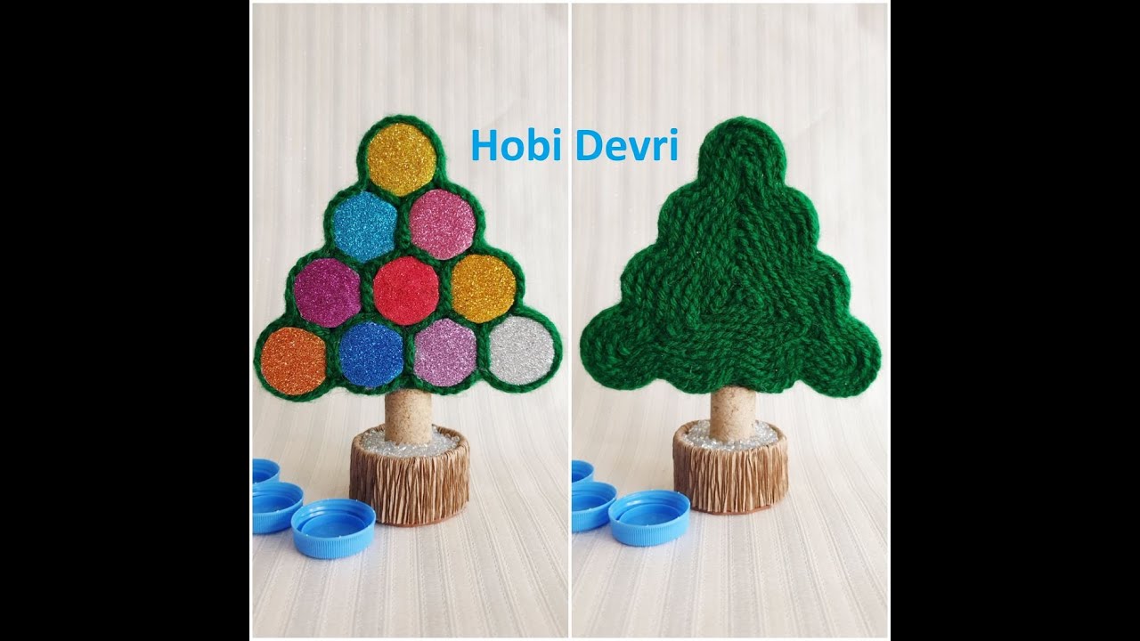 Diy Colorful Christmas Tree from Plastic Bottle Caps,Christmas ...