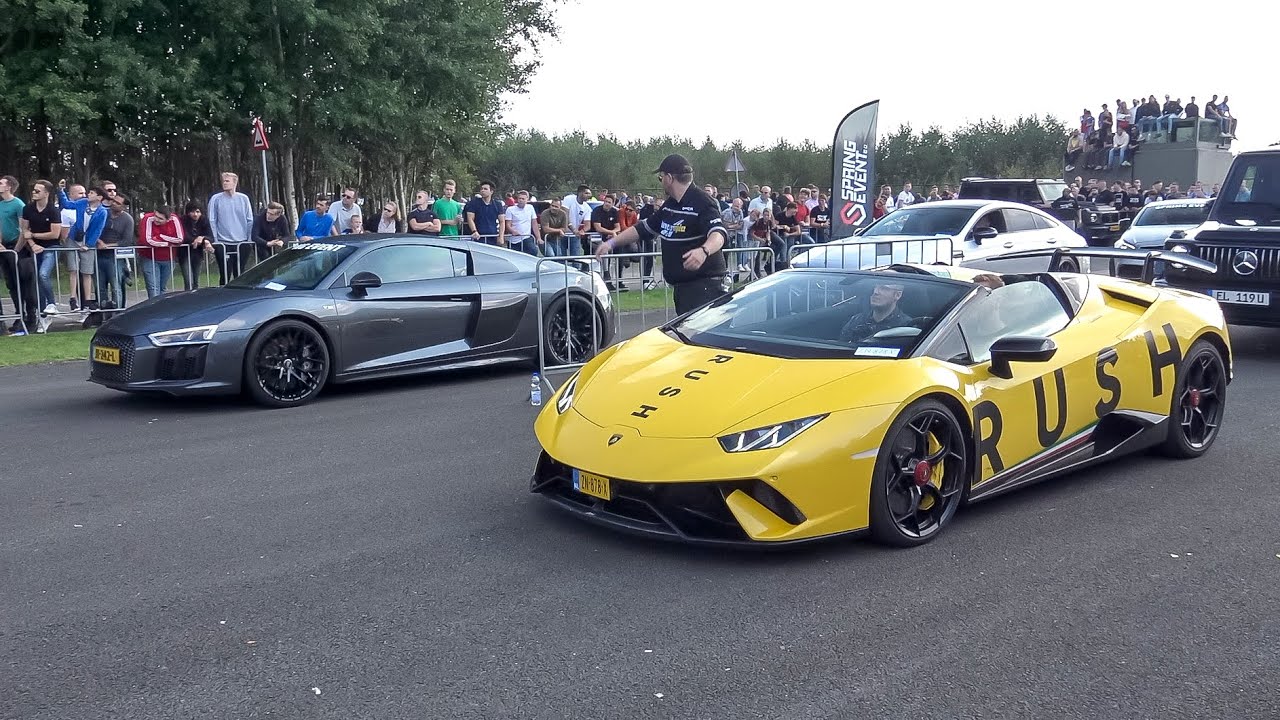 Supercars Drag Racing - 1000HP Trackhawk, Aventador SV, Akrapovic F8, G ...