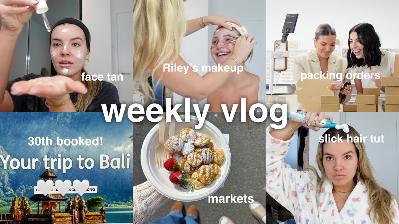 WEEKLY VLOG | 30th Booked, Packing Orders With Adele, Riley’s Makeup ...