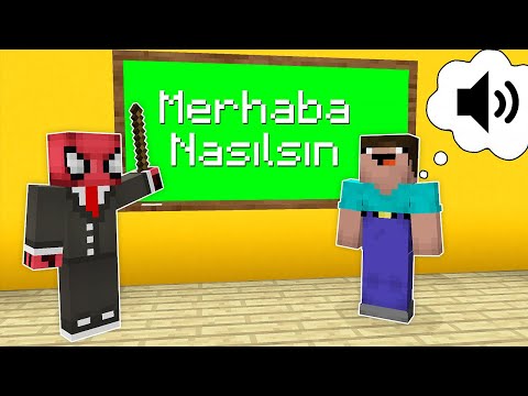 NOOB'A TÜRKÇE ÖĞRETİYORUM! 🗣️ - Minecraft