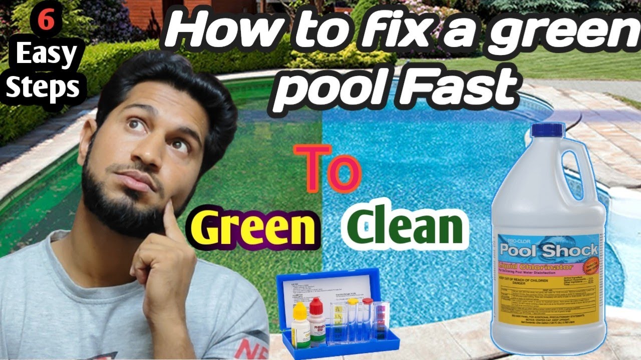 How to clear a green pool fast | Green to clean pool Water in Hindi ...