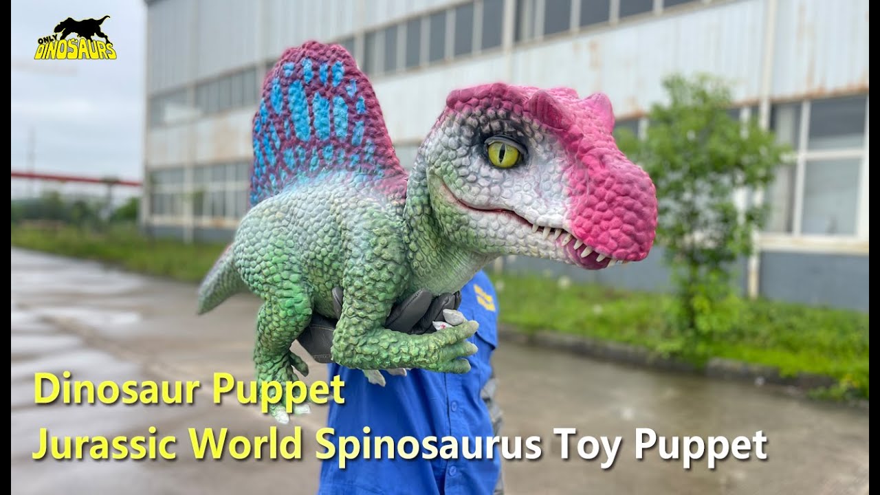 Jurassic World Spinosaurus Toy Puppet | Dinosaur Puppet - YouTube