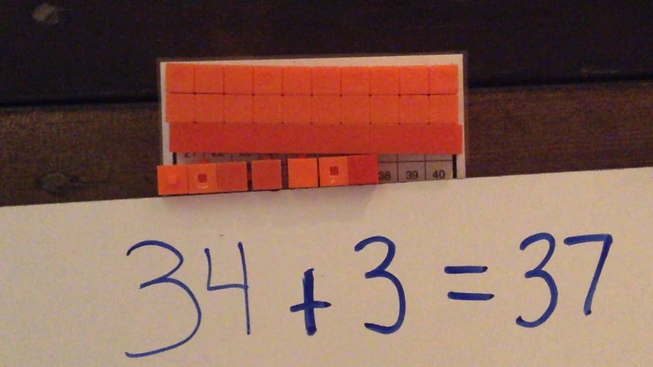 Learn to Add: More and Less Using Base Ten Blocks - YouTube