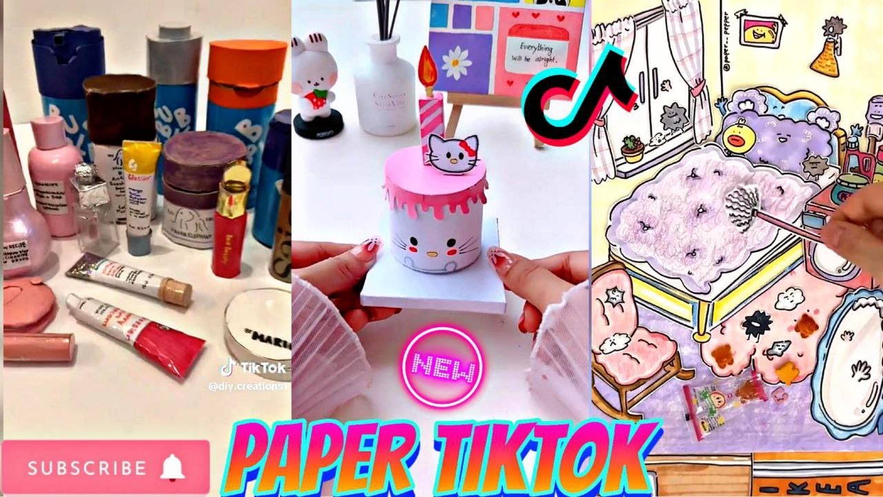 Paper Diy 💖 Paper Doll | Paper Crafts | TikTok Compilation 💖#papercraft ...