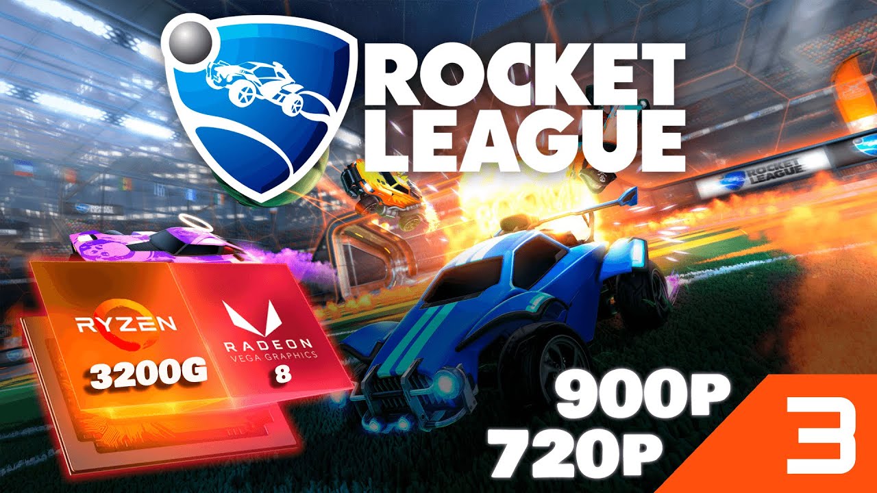 AMD RYZEN 3 3200G - TESTE EM ROCKET LEAGUE (VEGA 8 EM CHAMAS + 8GB DE ...
