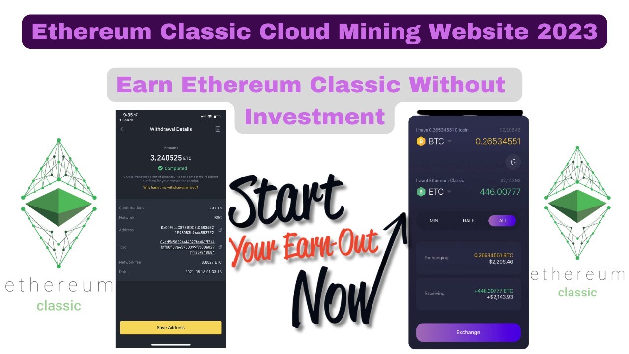 ethereum classic mining | New Free Cloud Mining website | REAL - YouTube