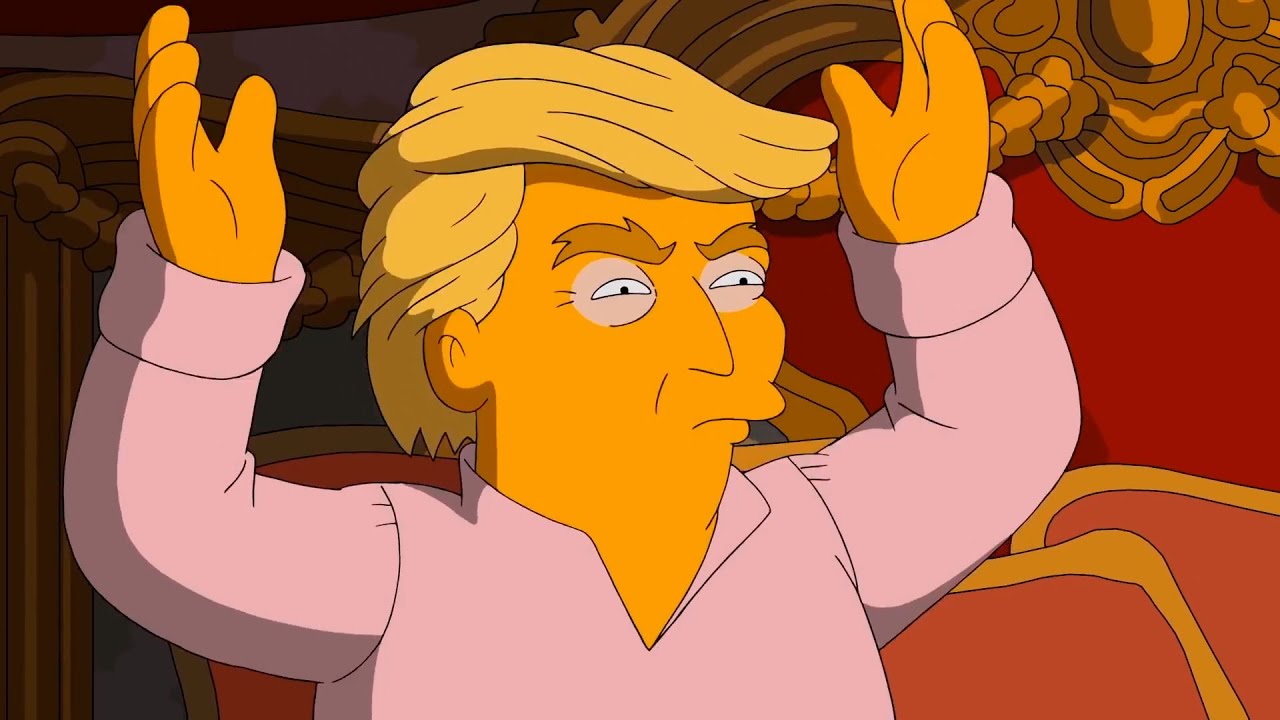 The Simpsons - Donald Trump transformation - YouTube