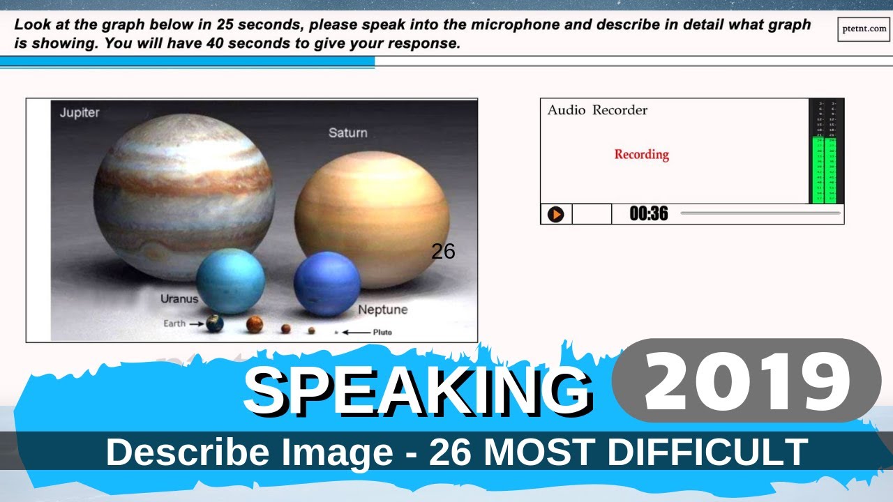 PTE Describe Image with Timer - Real EXAM Questions 2019 (MOST ...