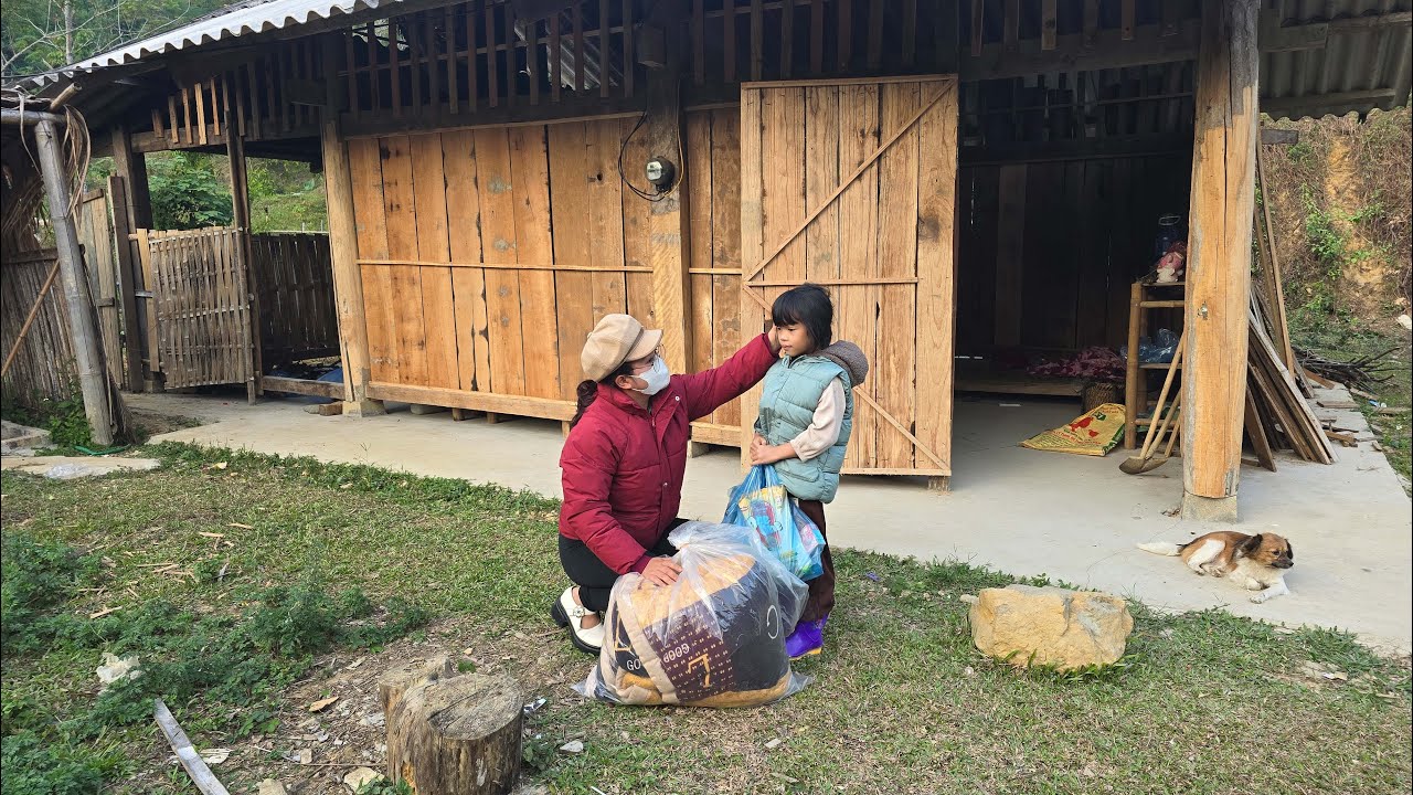 The Little Girl is Loving, Living Alone, Being Helped by Her, Given ...