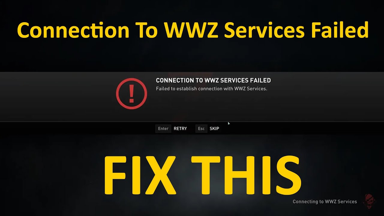 How To Fix Connection To WWZ Services Failed In World War Z Aftermath ...