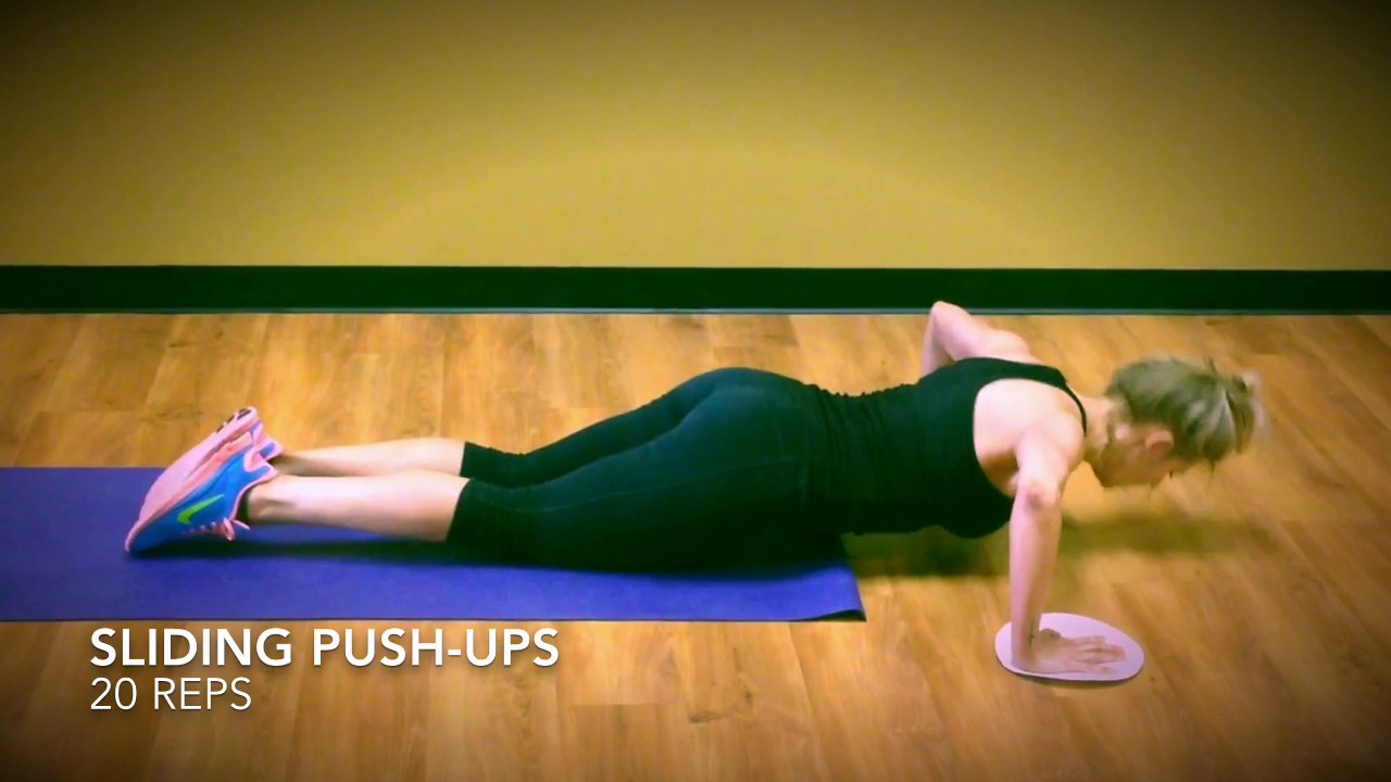 Sliding Push ups - YouTube
