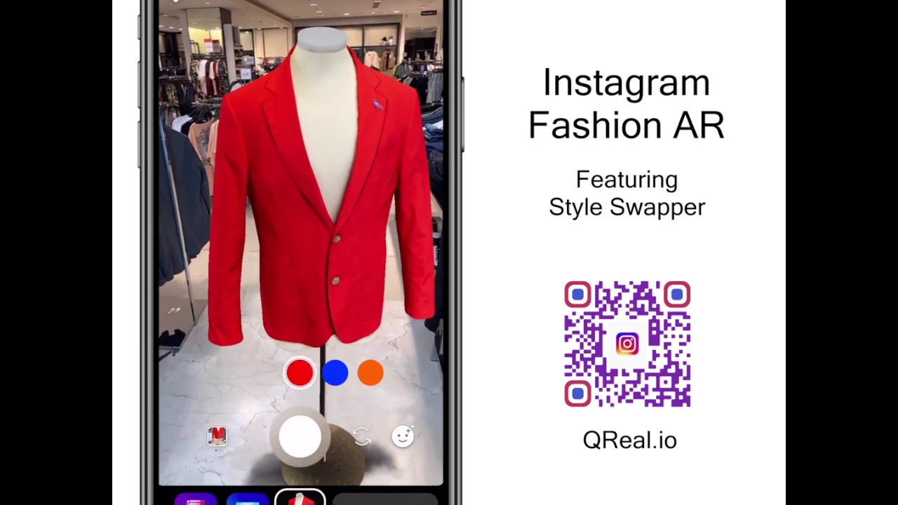 Instagram Augmented Reality Filter for Fashion - YouTube