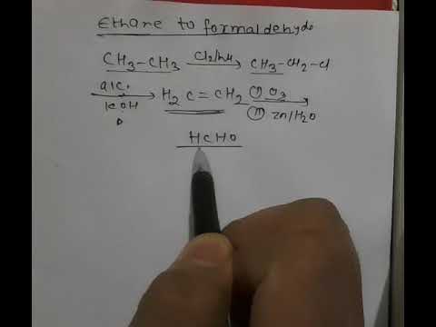 organic conversion part 16 ethane to formaldehyde and chloroform to ...