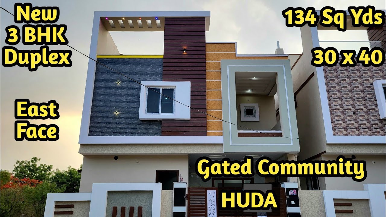 1.28 Cr| 134 SY| East Face| New 3 BHK Duplex Villa for sale in Gated ...