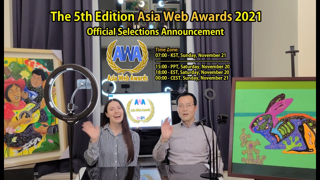 Asia Web Awards 2021 Official Selections Announcement - YouTube
