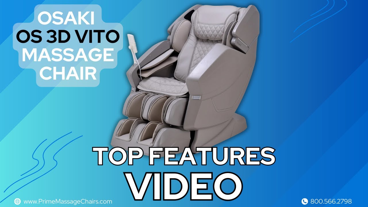 Osaki OS 3D Vito Massage Chair [GREAT VALUE] - YouTube