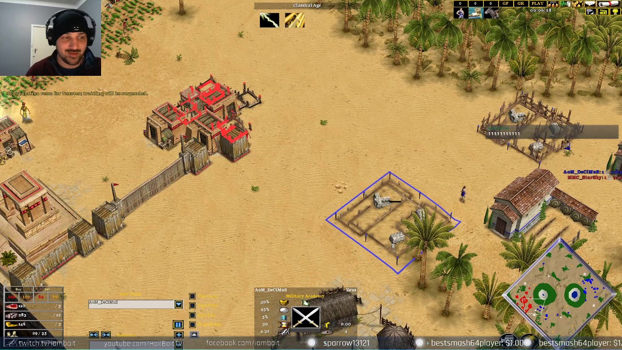 A0M_King (Zeus) vs MMC_StarSky (Ra) - Age of Mythology (Game 1 2006 ...