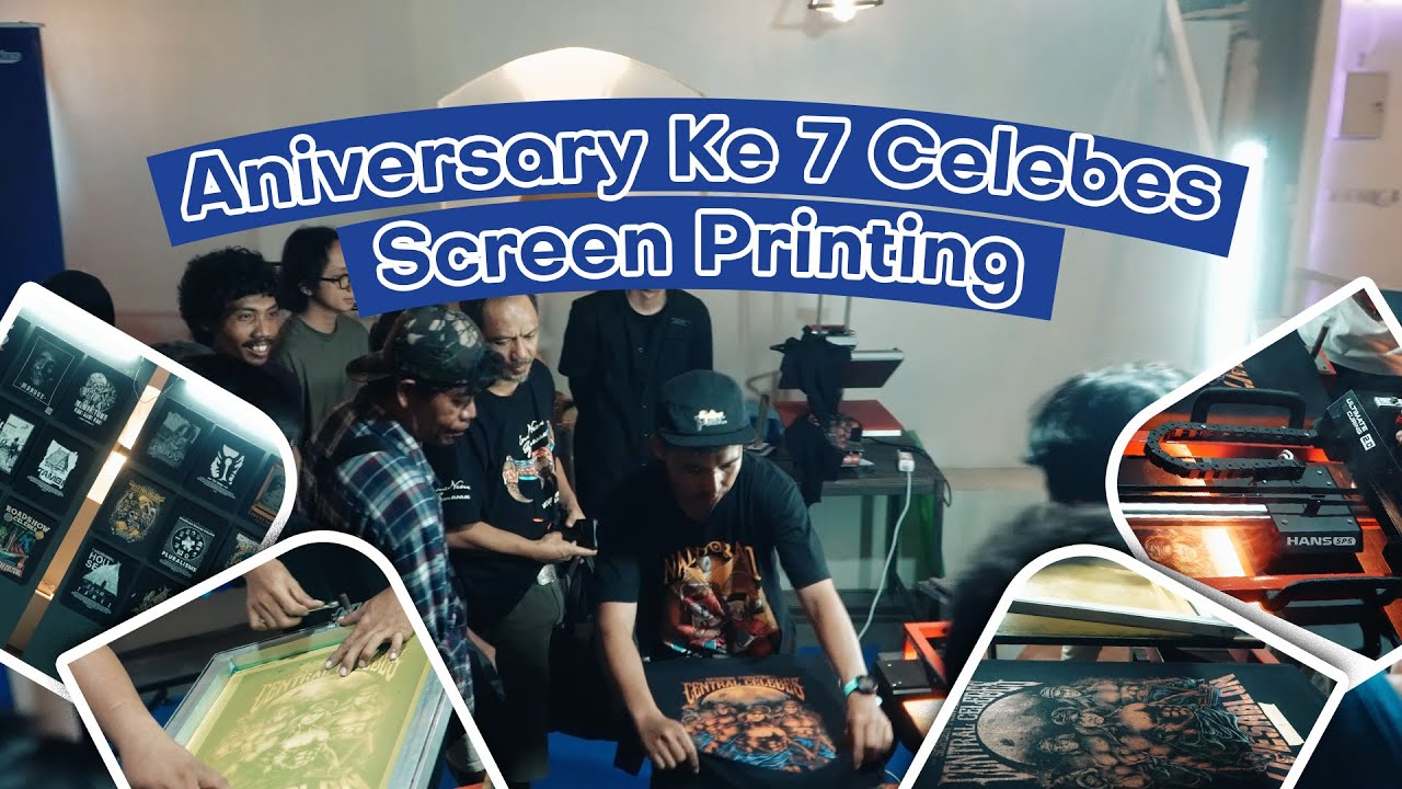 Aniversary Ke 7 Celebes Screen Printing - YouTube