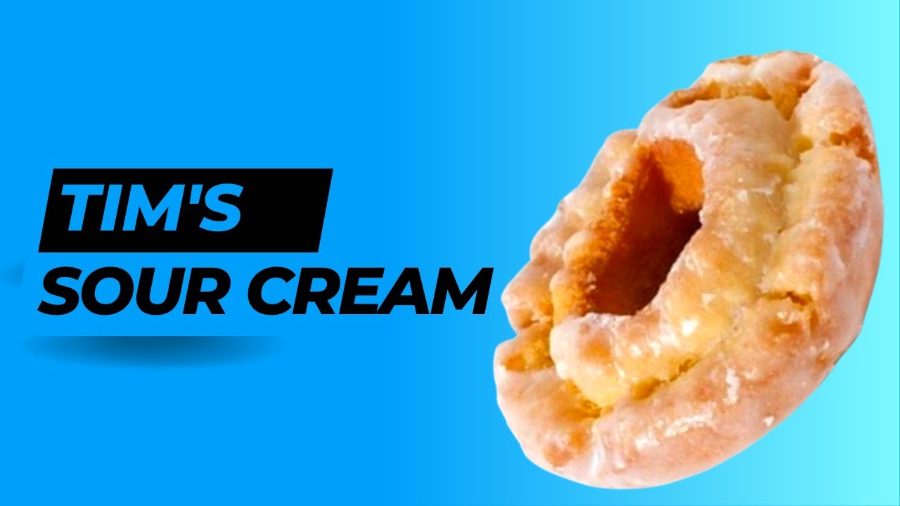 Tim Horton's Old Fashion Sour Cream Donut review - YouTube