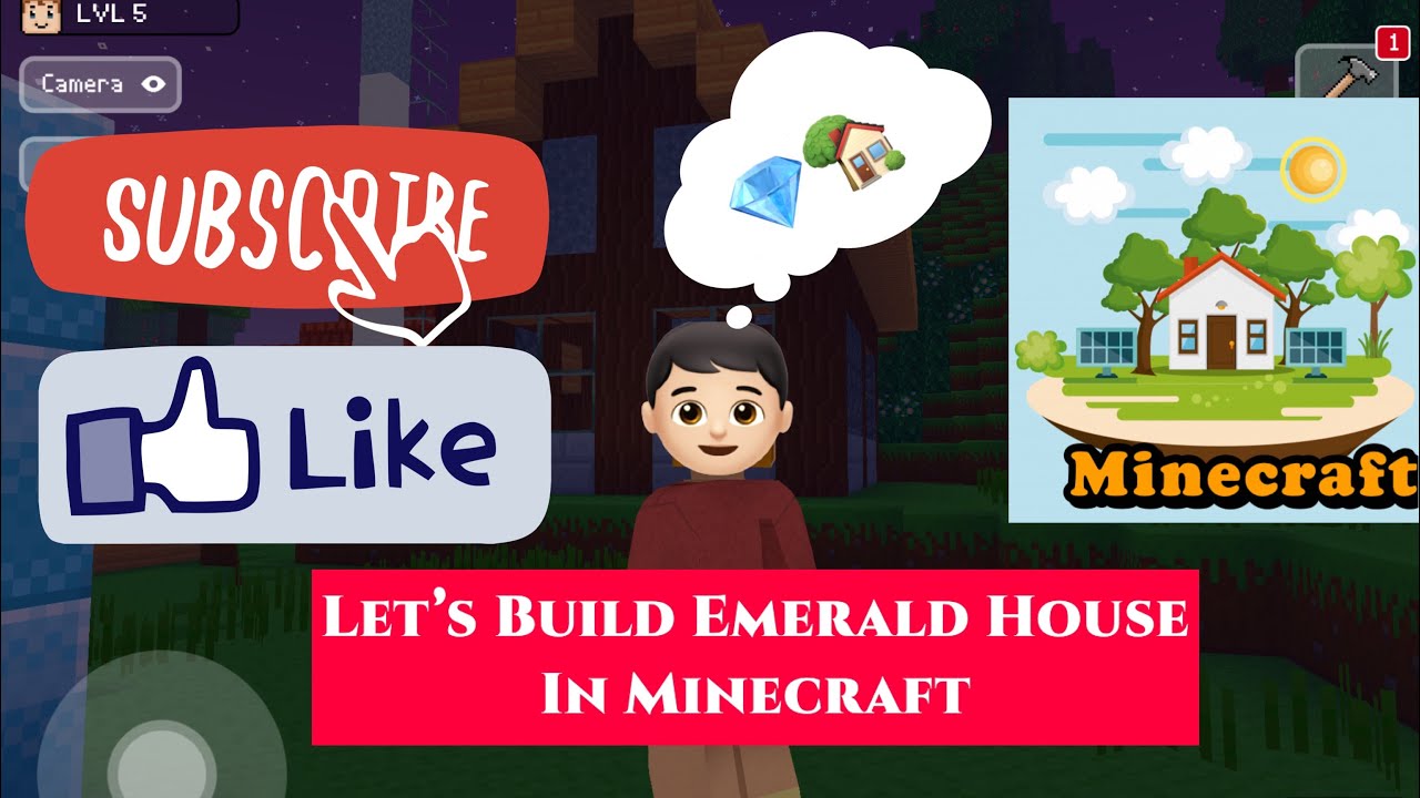 TUTORIAL......How to build a Emerald house 🏠 in Minecraft - YouTube