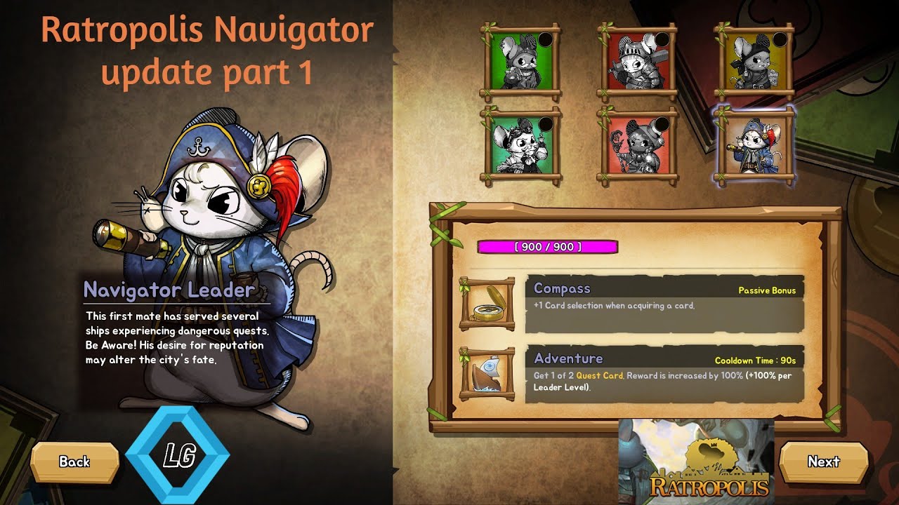 Ratropolis Navigator Leader Update Part 1 - YouTube