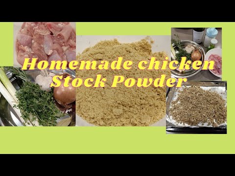 HOMEMADE CHICKEN STOCK POWDER||HOW TO MAKE CHICKEN STOCK POWDER - YouTube