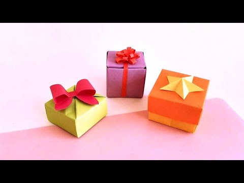 Origami Gift Box | How to make Paper Gift Box | Easy Handmade Birthday ...