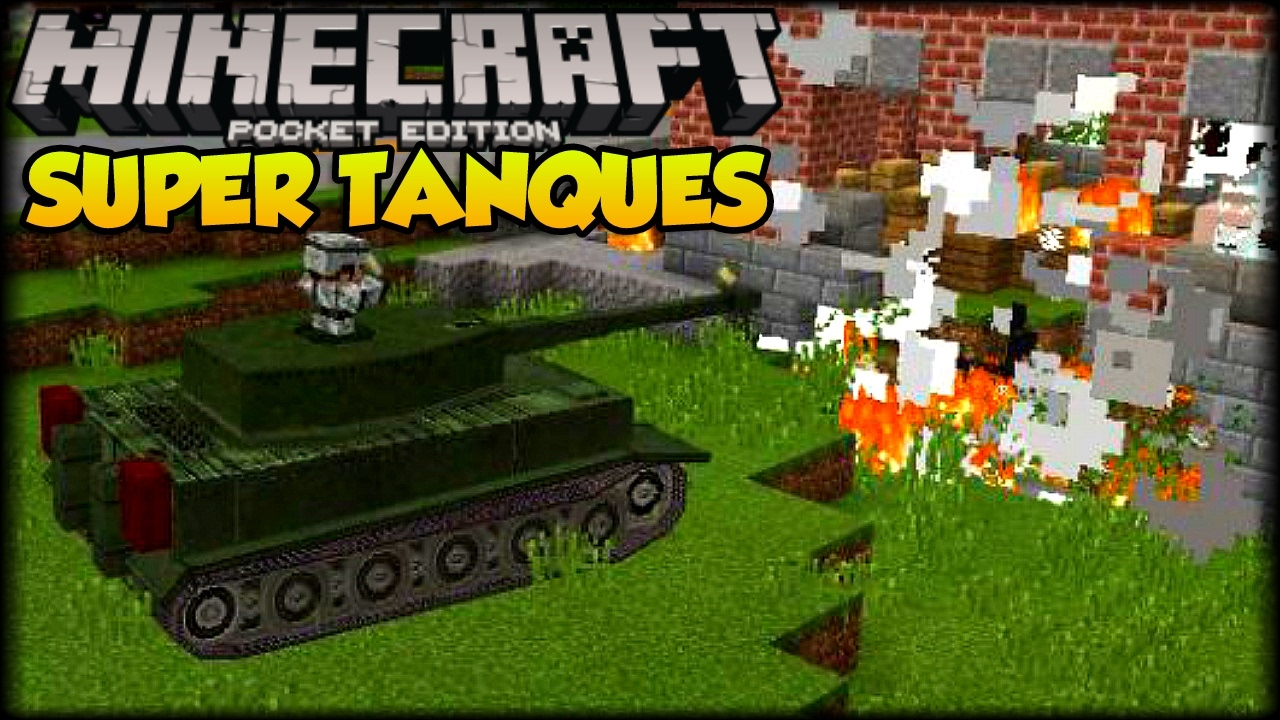 LOS MEJORES TANQUES DE GUERRA EN MINECRAFT PE 1.0.3 - WAR TANKS ADDON ...