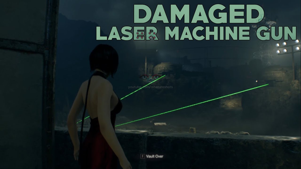 Ada Wong Damaged Laser Machine With This Gun - YouTube