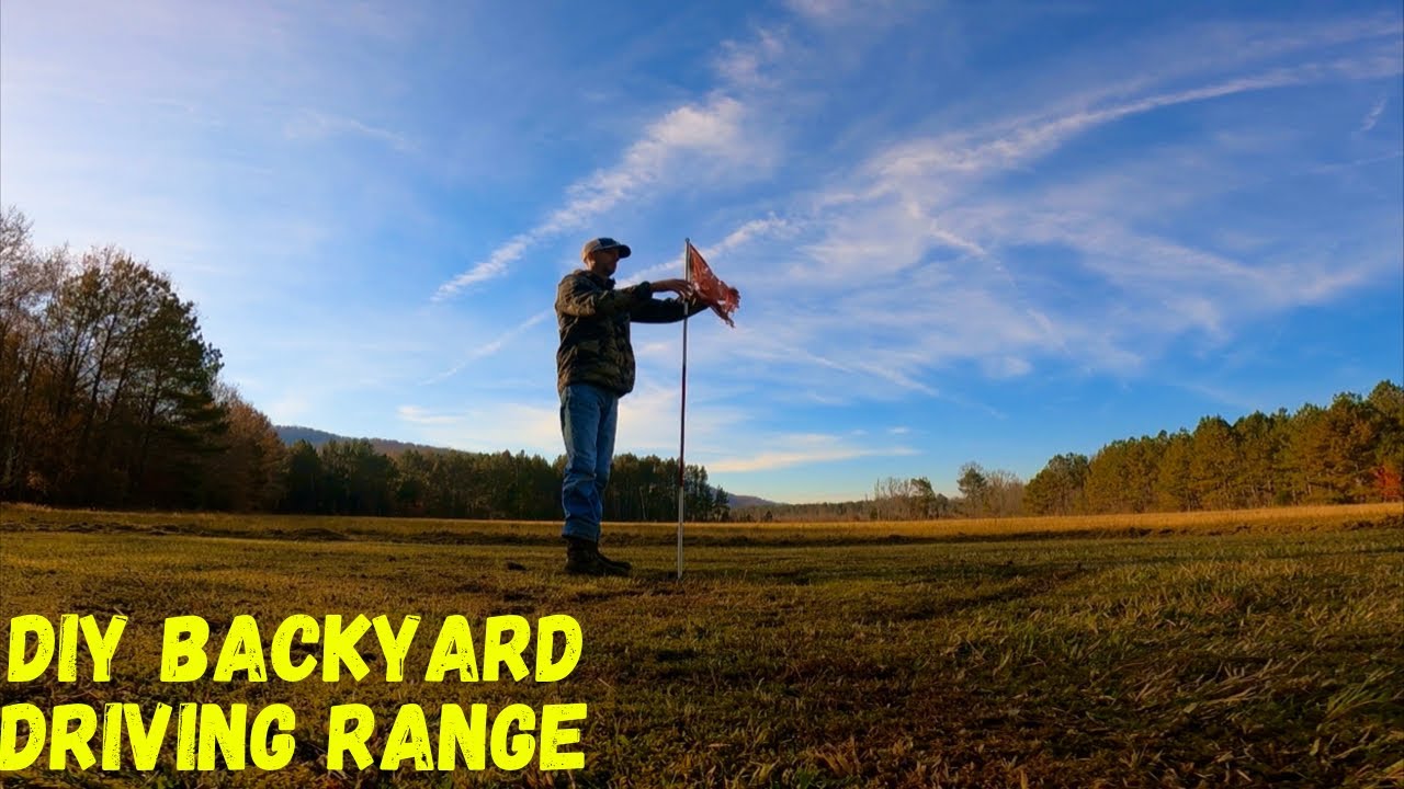 We Added a Fairway and Target Green to the Backyard Golf Driving Range ...