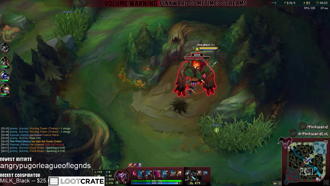 PINK WARD PLAYING AD SHACO?! - Ad Shaco Jungle Full Game #75 - YouTube