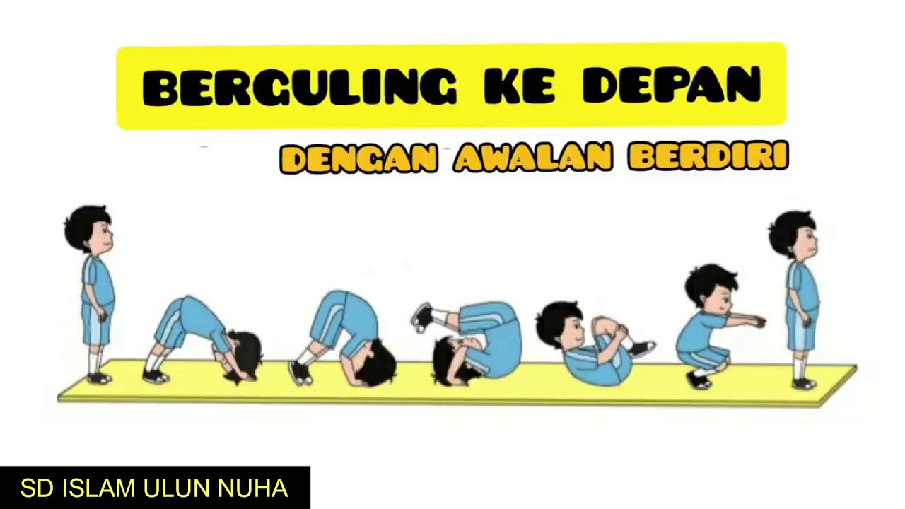 PJOK KELAS 4 GERAK BERGULING KE DEPAN DAN KE BELAKANG - YouTube