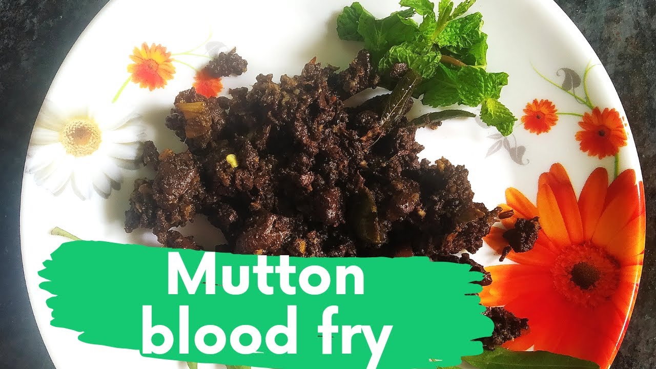 mutton blood Fry/Retha Poriyal - YouTube