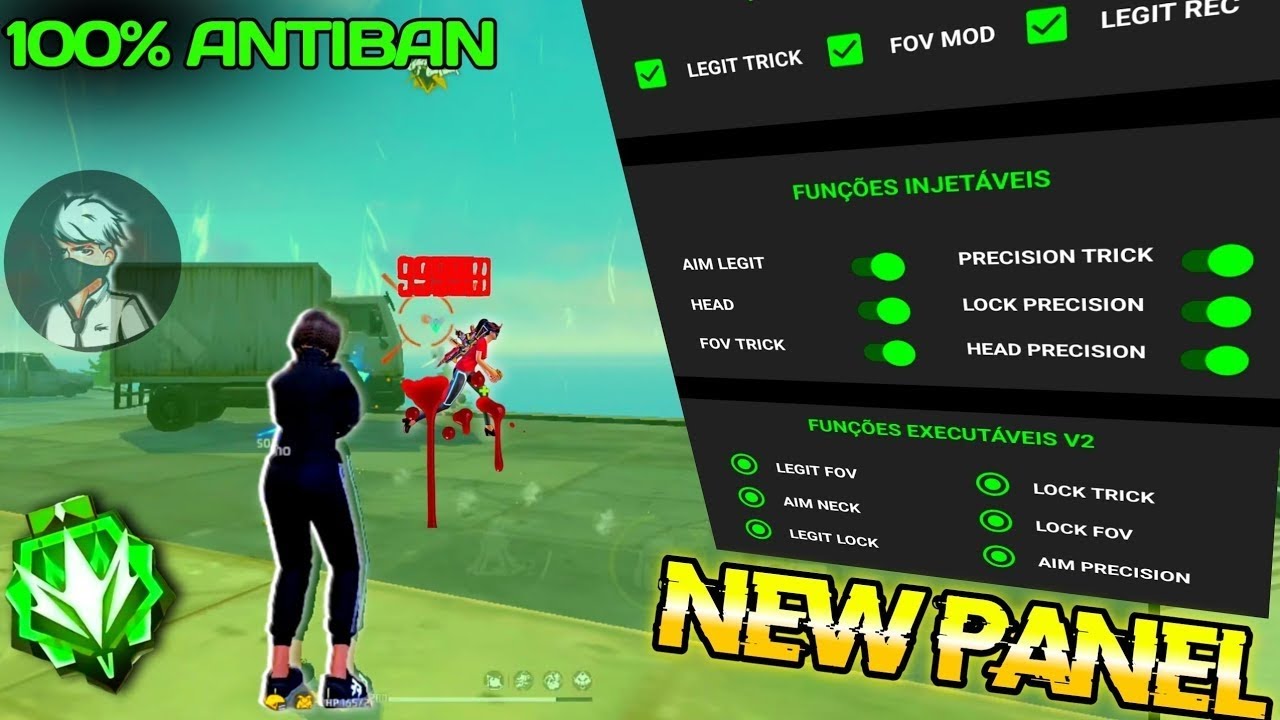Free Fire Max 200% AntiBan Mobile Panel || OB41 Auto Headshot Panel ...