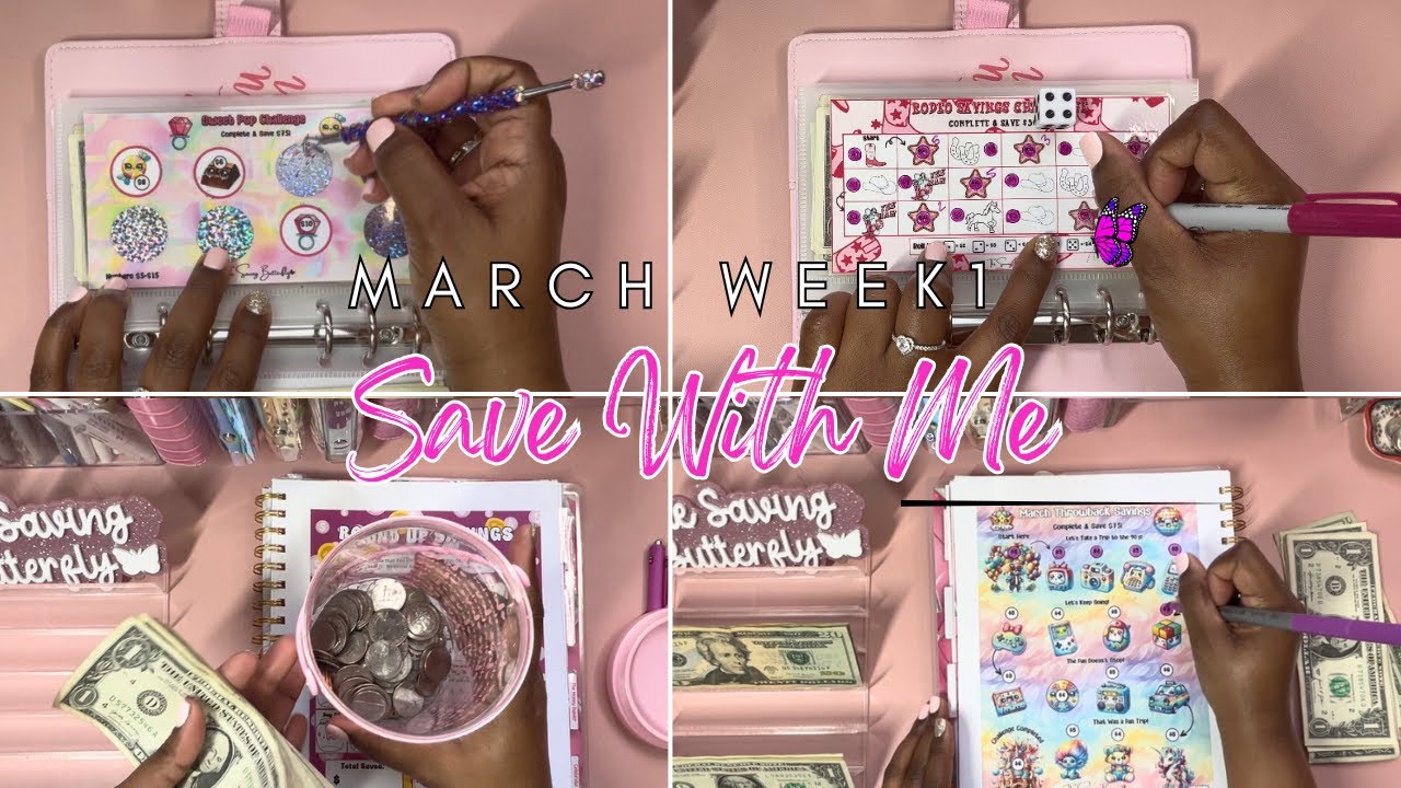 SAVE WITH ME MARCH WEEK 1 💵 | MY 31 DAY CHANGE SAVINGS IS COMPLETE! 🪙 ...
