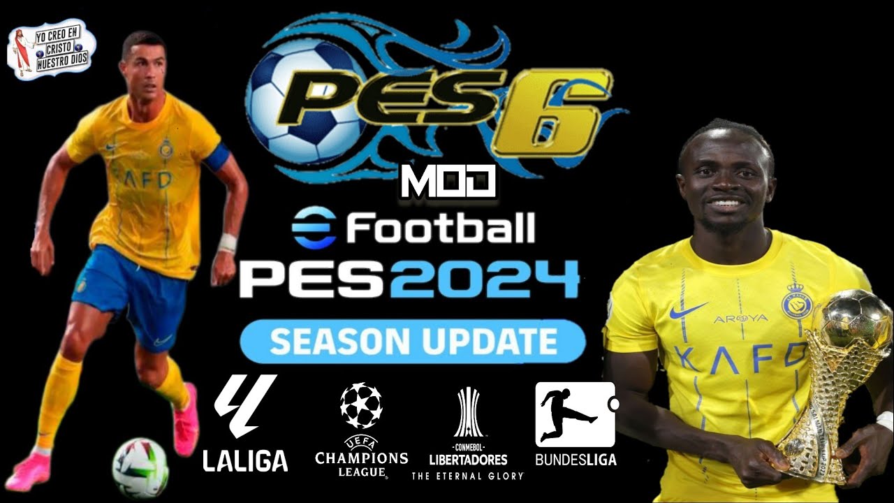 Pes 6 Mod Efootball 2024 más Copa Libertadores - YouTube