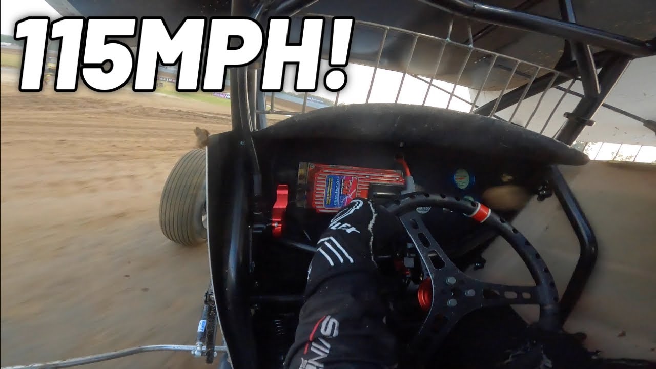 Tanner Holmes 115MPH At I-70 Motorsports Park! (410 Sprint Car) - YouTube